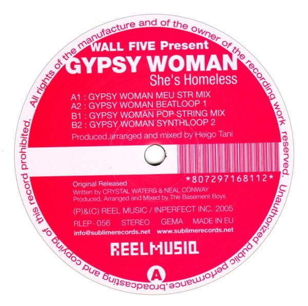 Wall 5 - Gypsy Woman (She's Homeless) - Bad Times Records